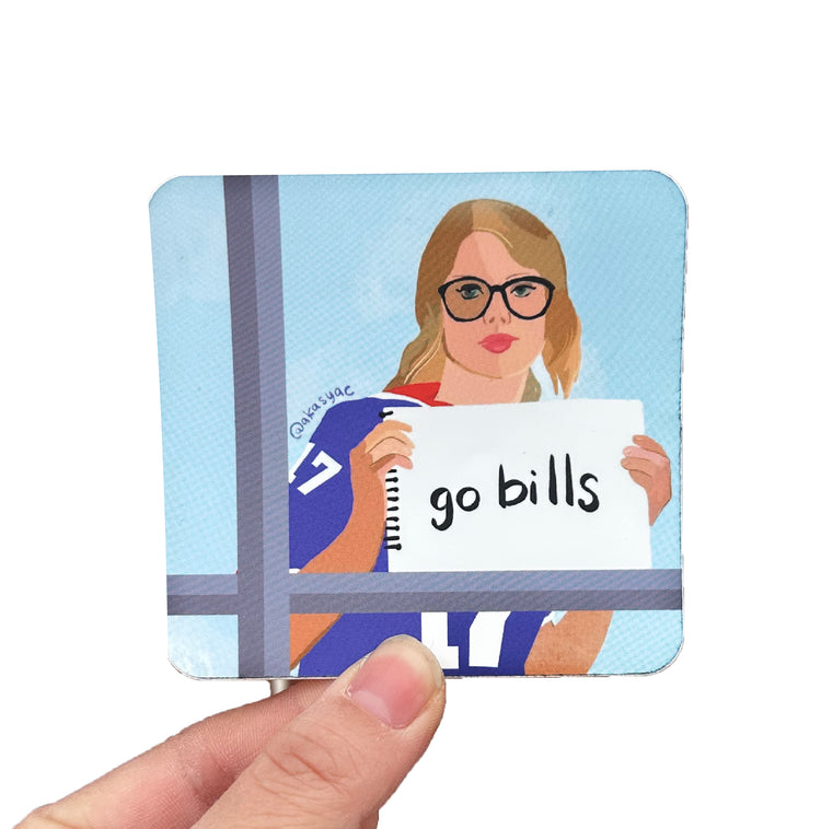 Go Bills Swiftie Sticker – Graphic-Poetry Stationery Shop