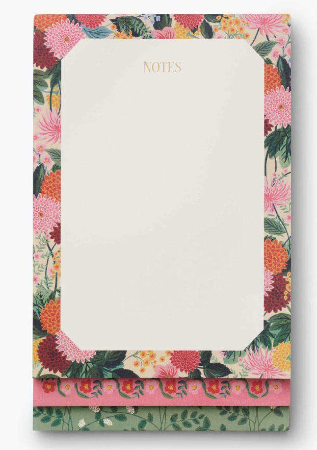 Dahlia Tiered Notepad – Graphic-Poetry Stationery Shop